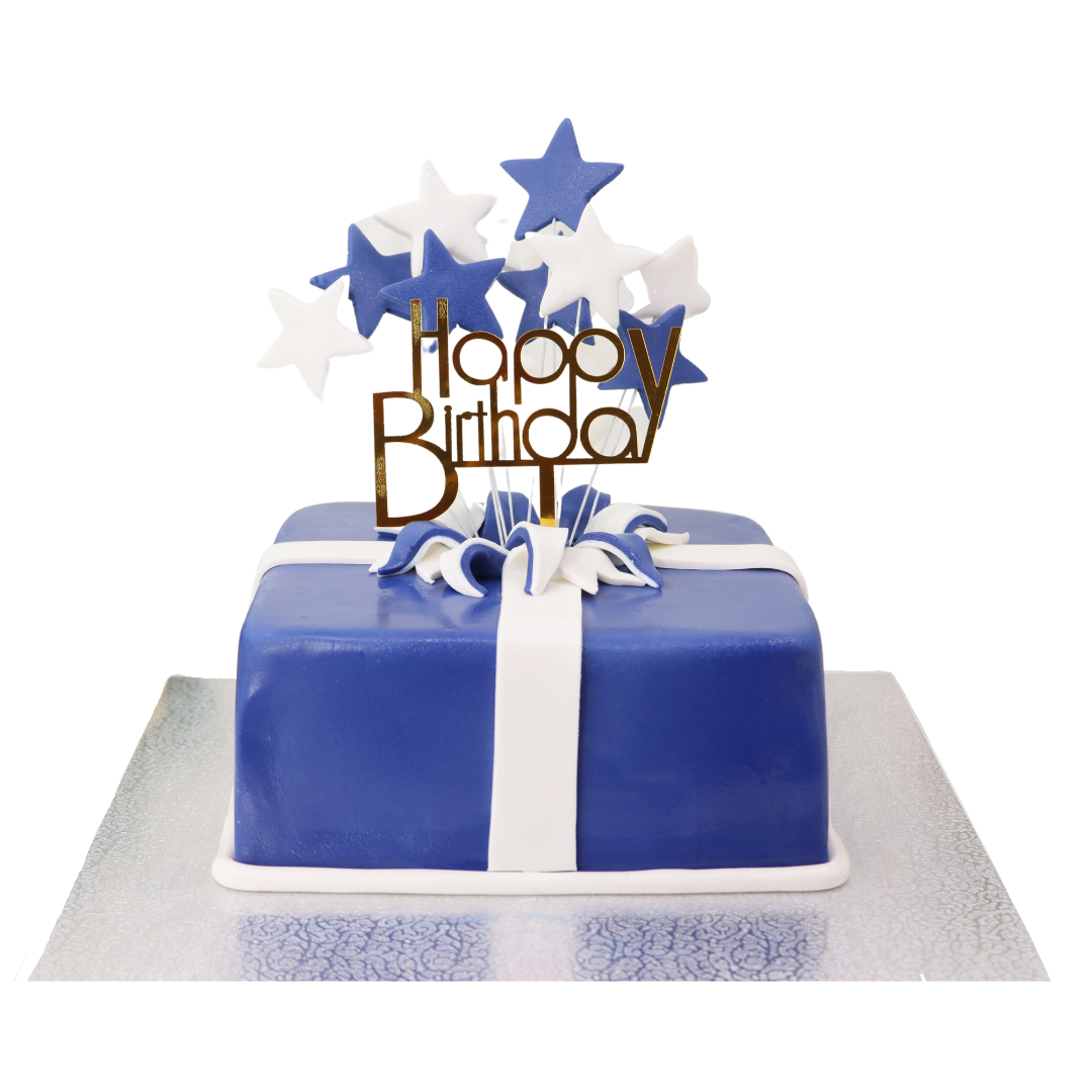 Royal Blue Star Celebration cake – Matilda Cake