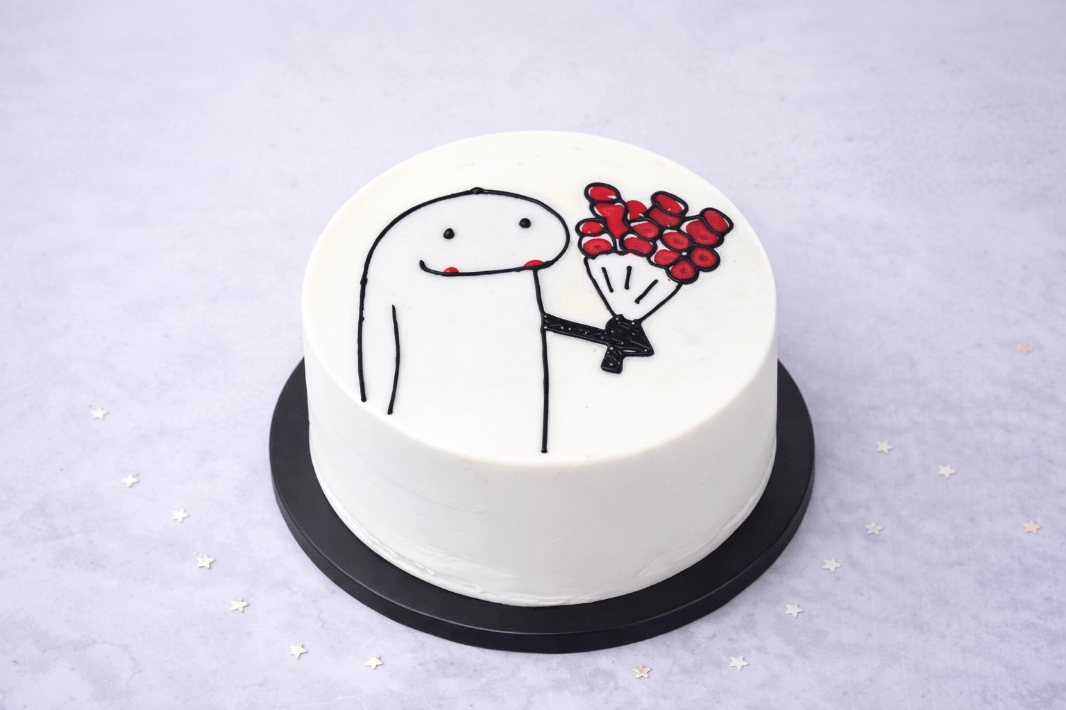 Mono Flork Bouquet Cake Dubai | Order Custom Cakes Online